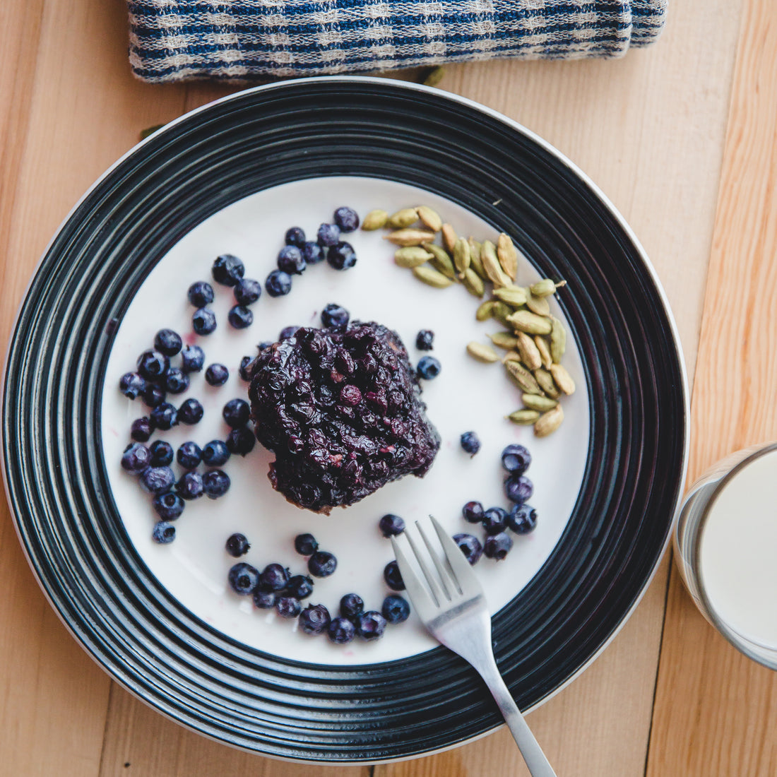 Gâteau renversé choco-bleuet – Pots Maison